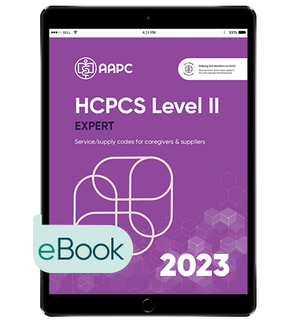 HCPCS Level II Expert - eBook pdf 2023 - AAPC