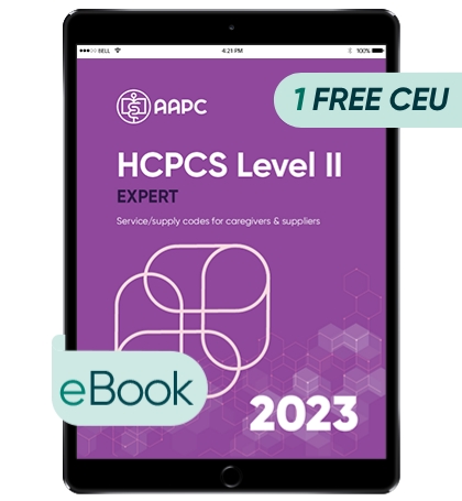 HCPCS Level II Expert - eBook pdf 2023 - AAPC